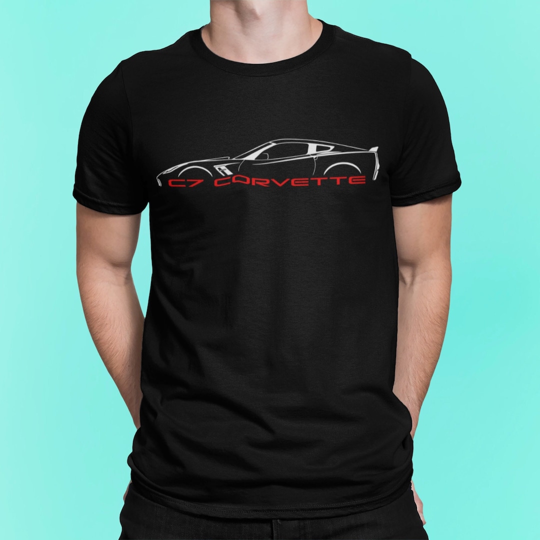 C7 Corvette T Shirt, Corvette Profile Shirt, Corvette Lover Tee ...
