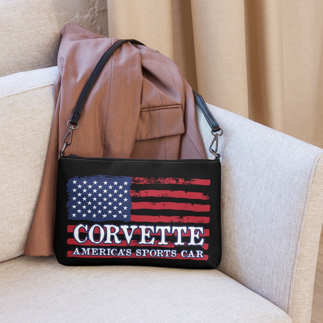 Corvette Lover Crossbody Bag , Converts Clutch, Corvette Lover Gift ...