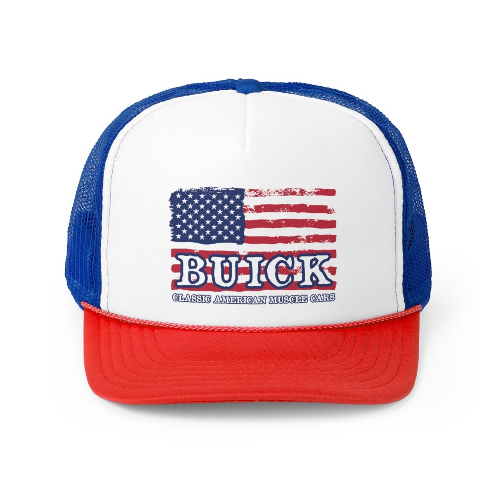 Buick Flag Trucker Cap American Flag Cap Classic American - Etsy