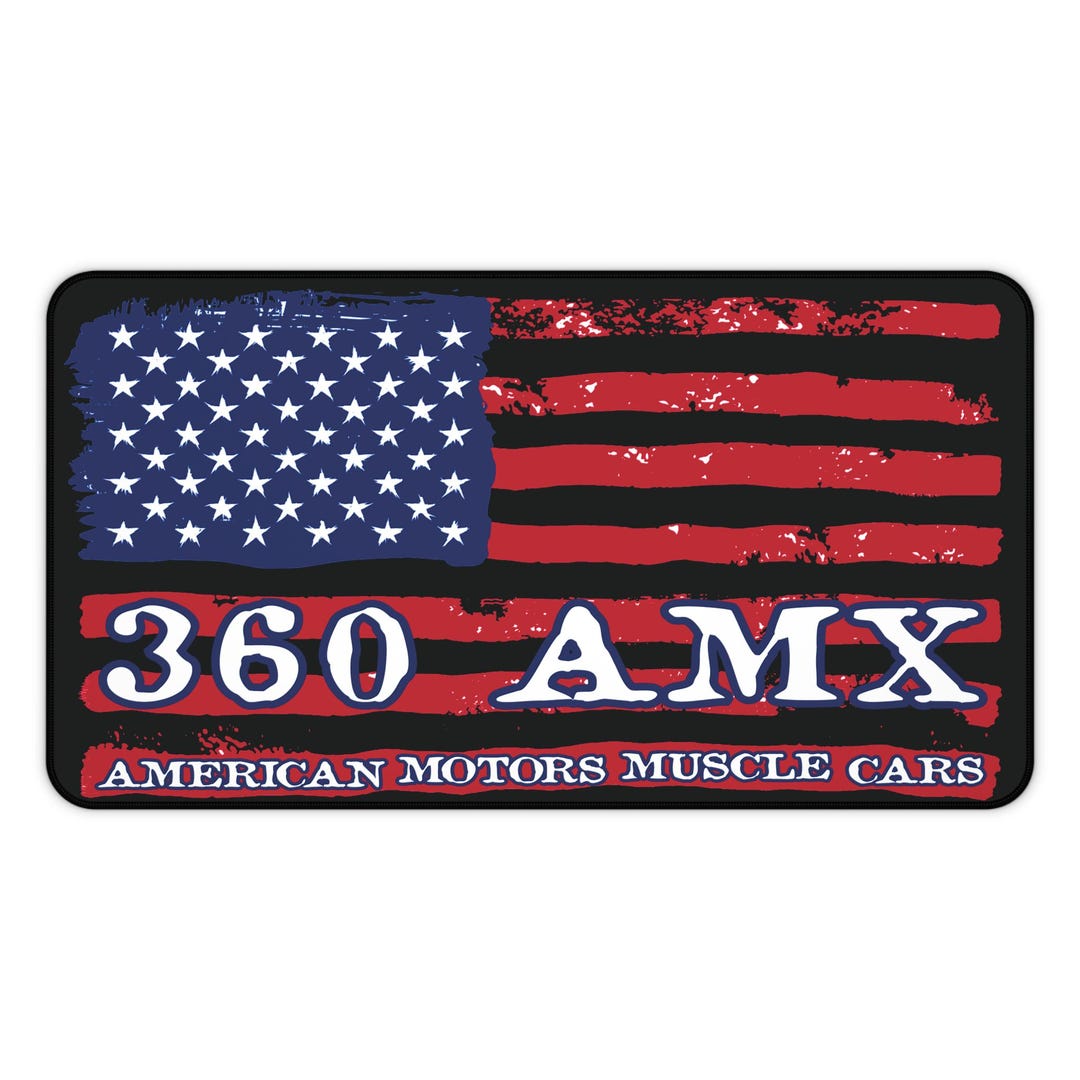 AMX 360 Desk Mat, American Motor Muscle Car Mouse Pad Gift, 12 X 22 ...