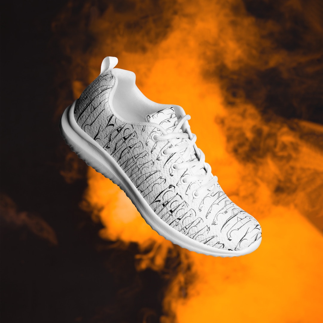 Corvette Lover Tie Sneakers, C1 to C8 Corvette Profile Art Shoes ...