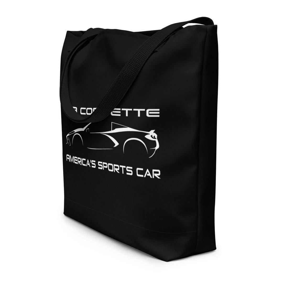 C8 Corvette Tote Bag, C8 Corvette Lover Bag With Inside Pocket, Large ...