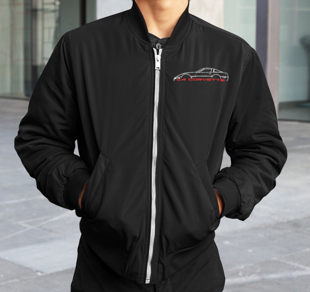 C4 Corvette Lover Bomber Jacket, C4 Corvette Gift, C4 Corvette ...