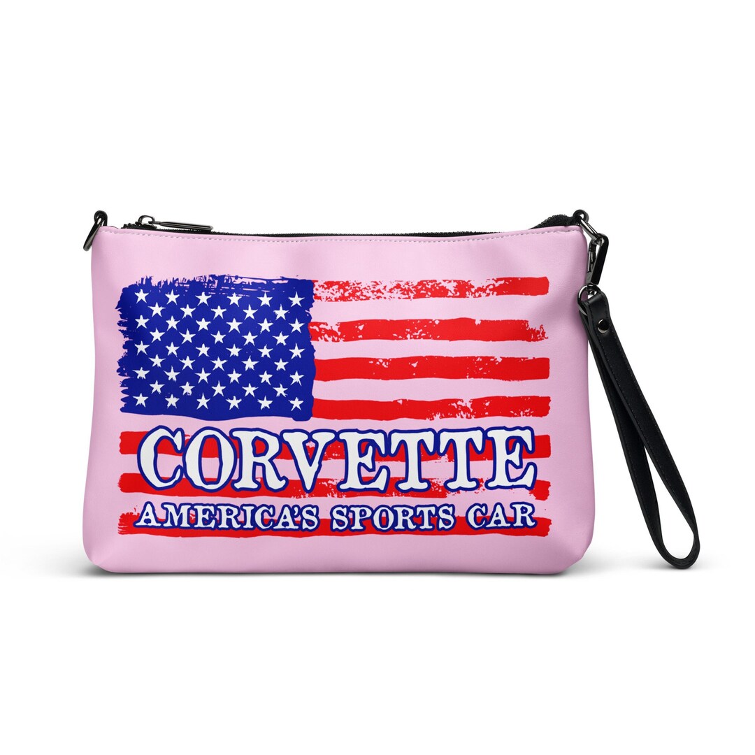 Corvette Lover Clutch Bag, Converts to Crossbody, Corvette Lover Gift ...