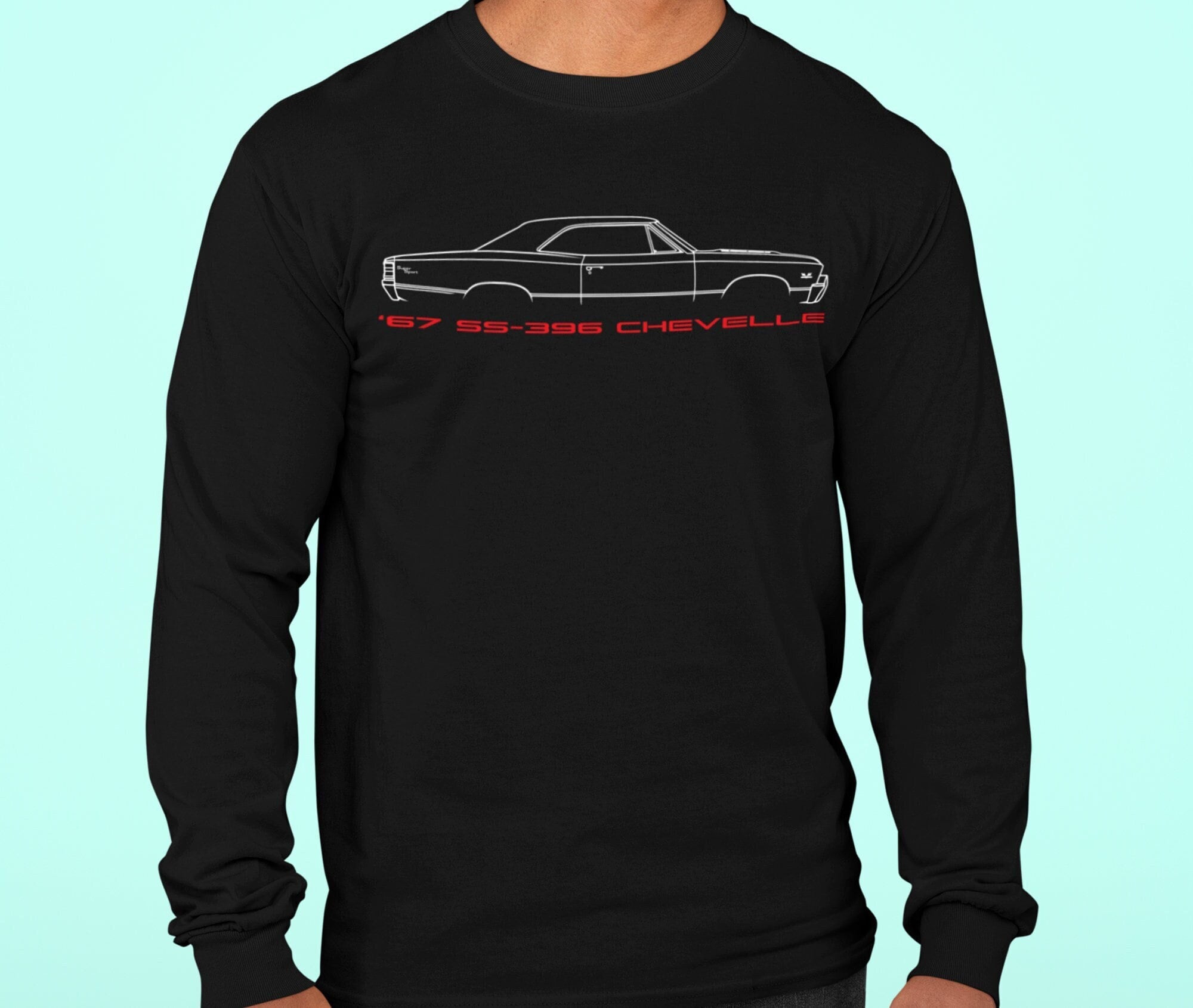 67 SS-396 Chevelle Coupe Long Sleeve Tee, SS 396 Chevelle Lover Gift ...
