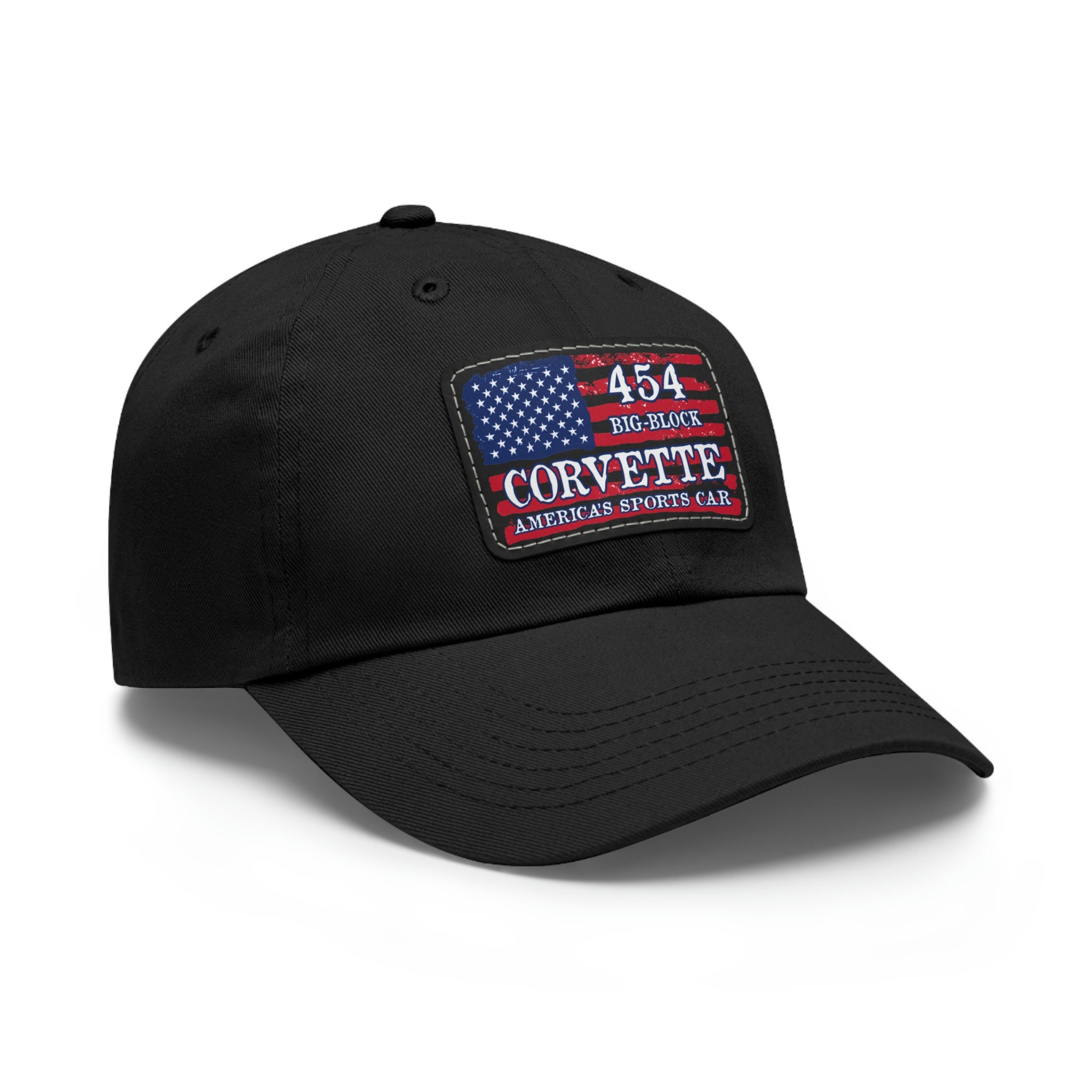 Corvette Flag 454 Big Block Ball Cap, Corvette Lover, Corvette Hat ...