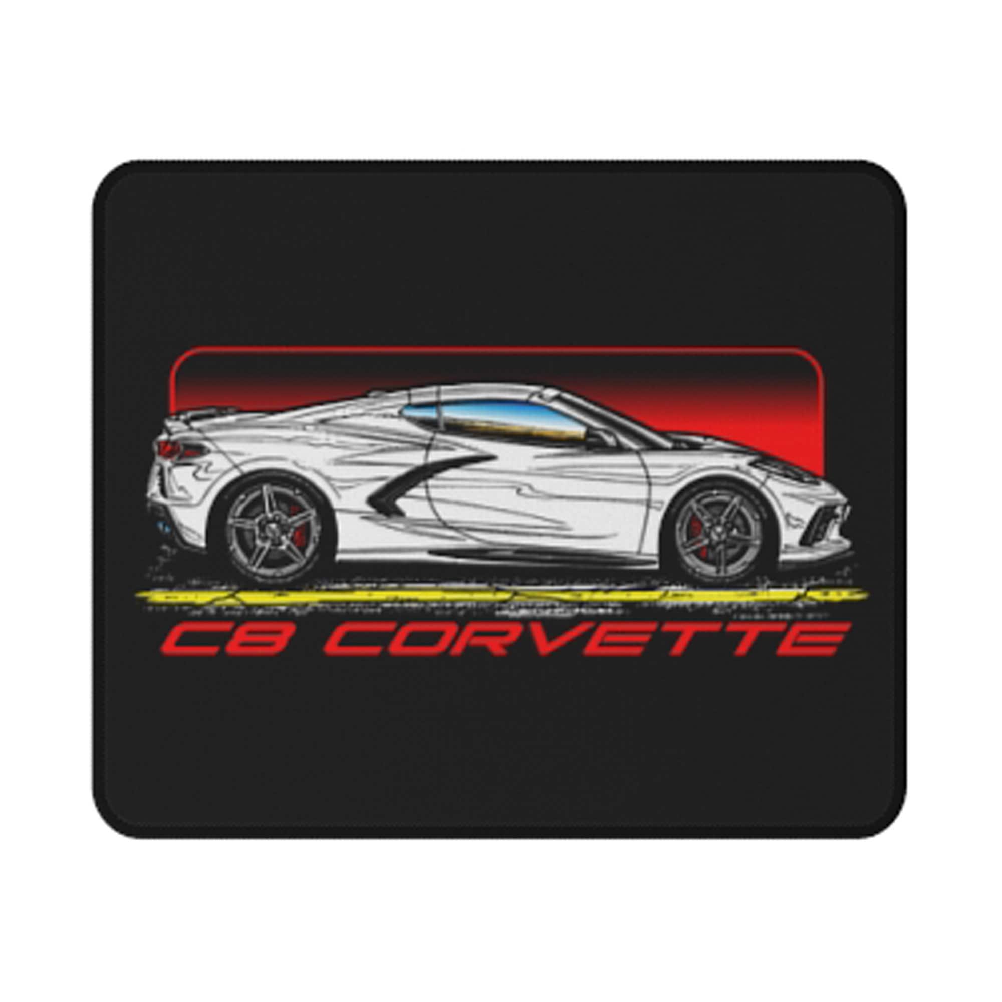 C8 Corvette Mouse Pad, C8 Corvette Gift, C8 Corvette Lover Computer ...