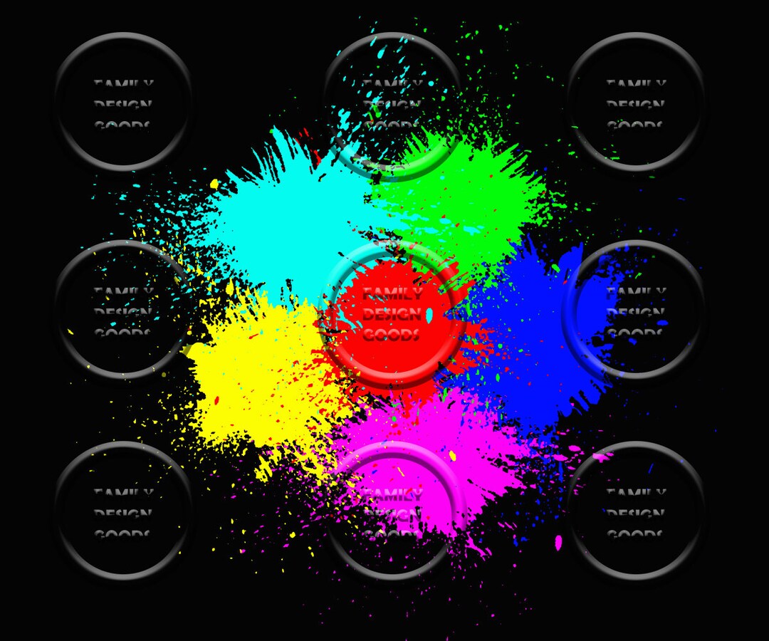 1 File SVG PNG Format. Splatter Design. Colorful Splatter. High Quality ...