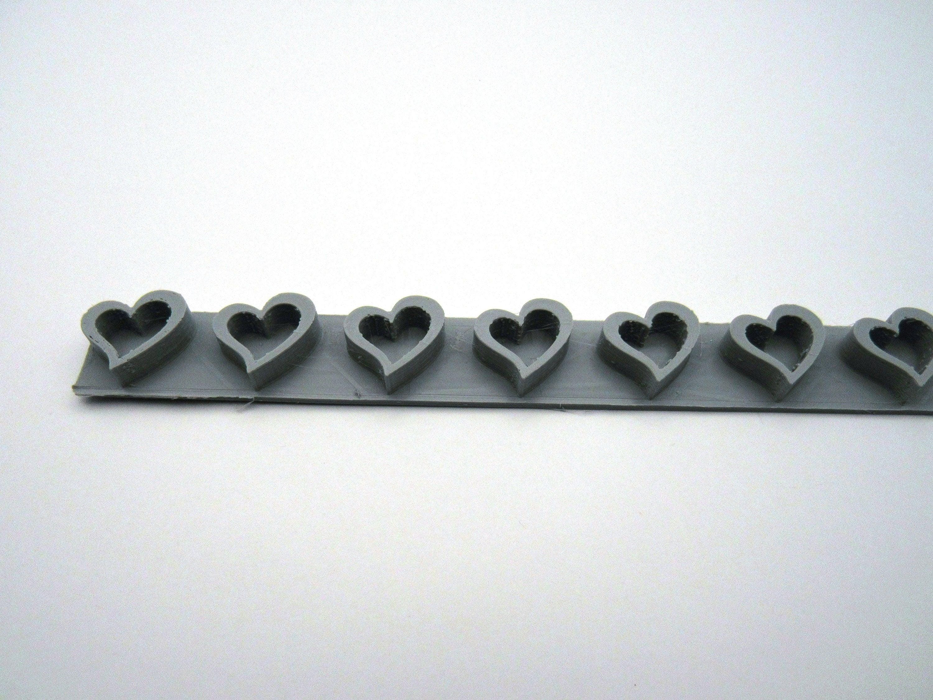 Slanted Open Heart Border Stamp for Handbuild Pottery - Etsy