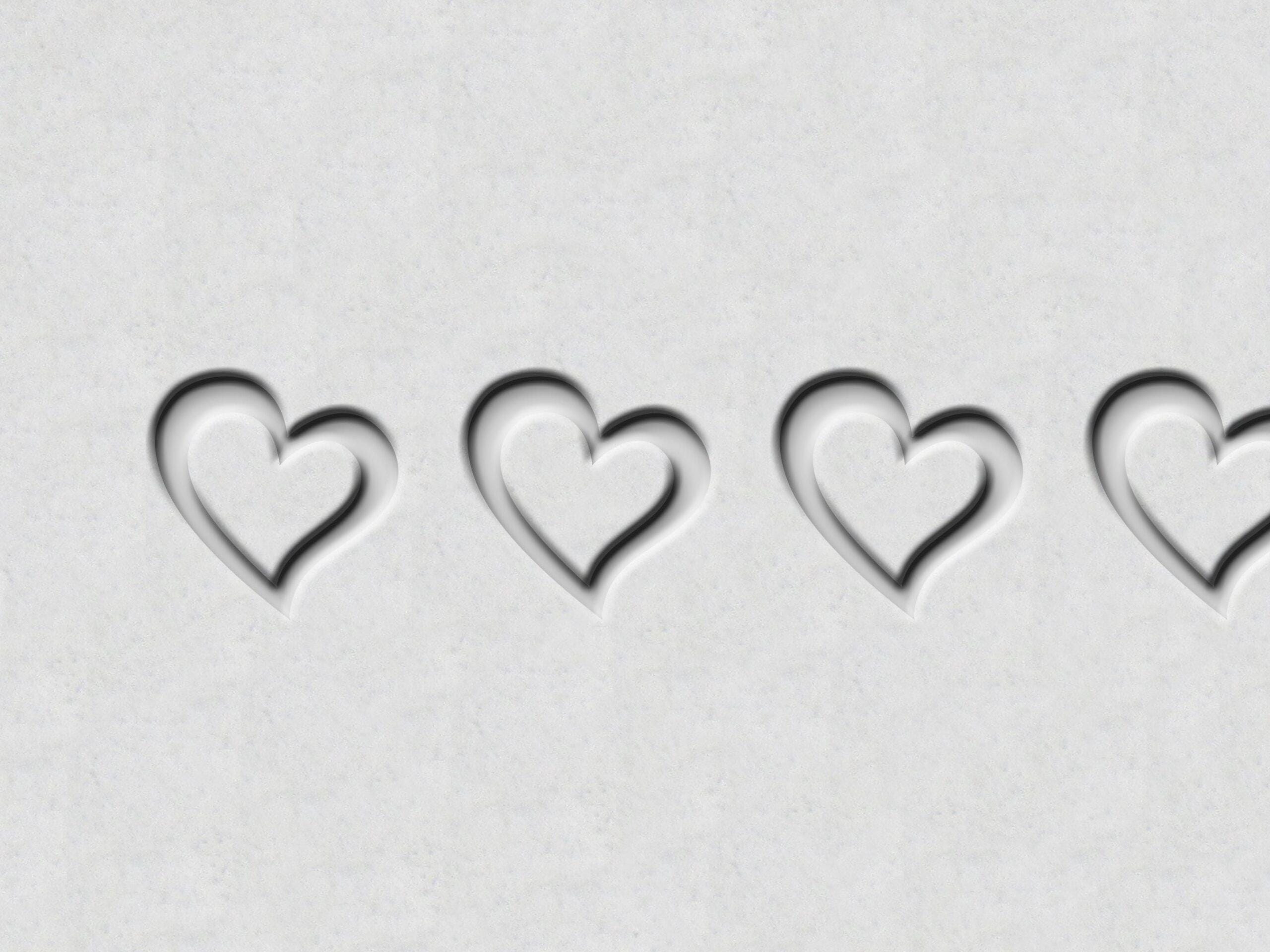 Slanted Open Heart Border Stamp for Handbuild Pottery - Etsy