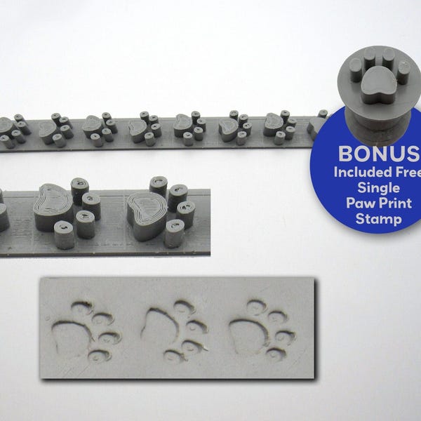 Paw Print Stamp - Etsy UK