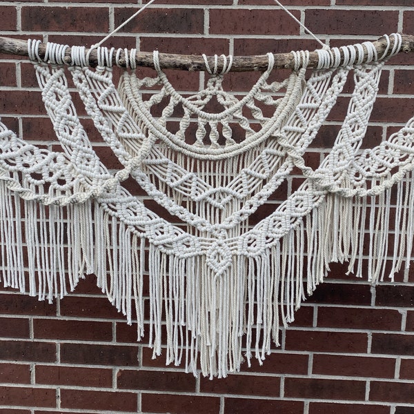 Large Macrame Wall Hanging - Etsy