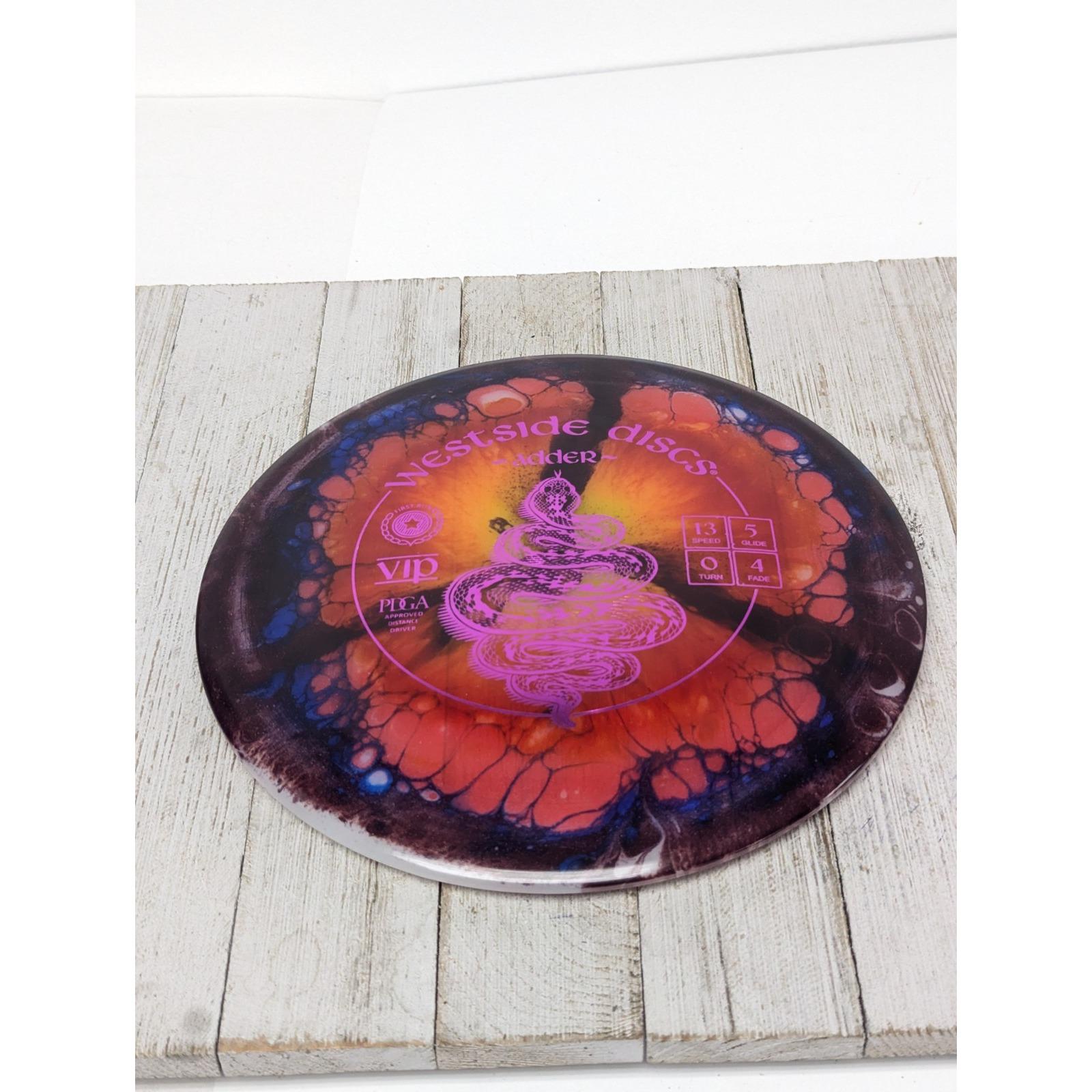 New Westside Discs First Run VIP Adder Driver Custom Dyed Golf Disc 169 ...