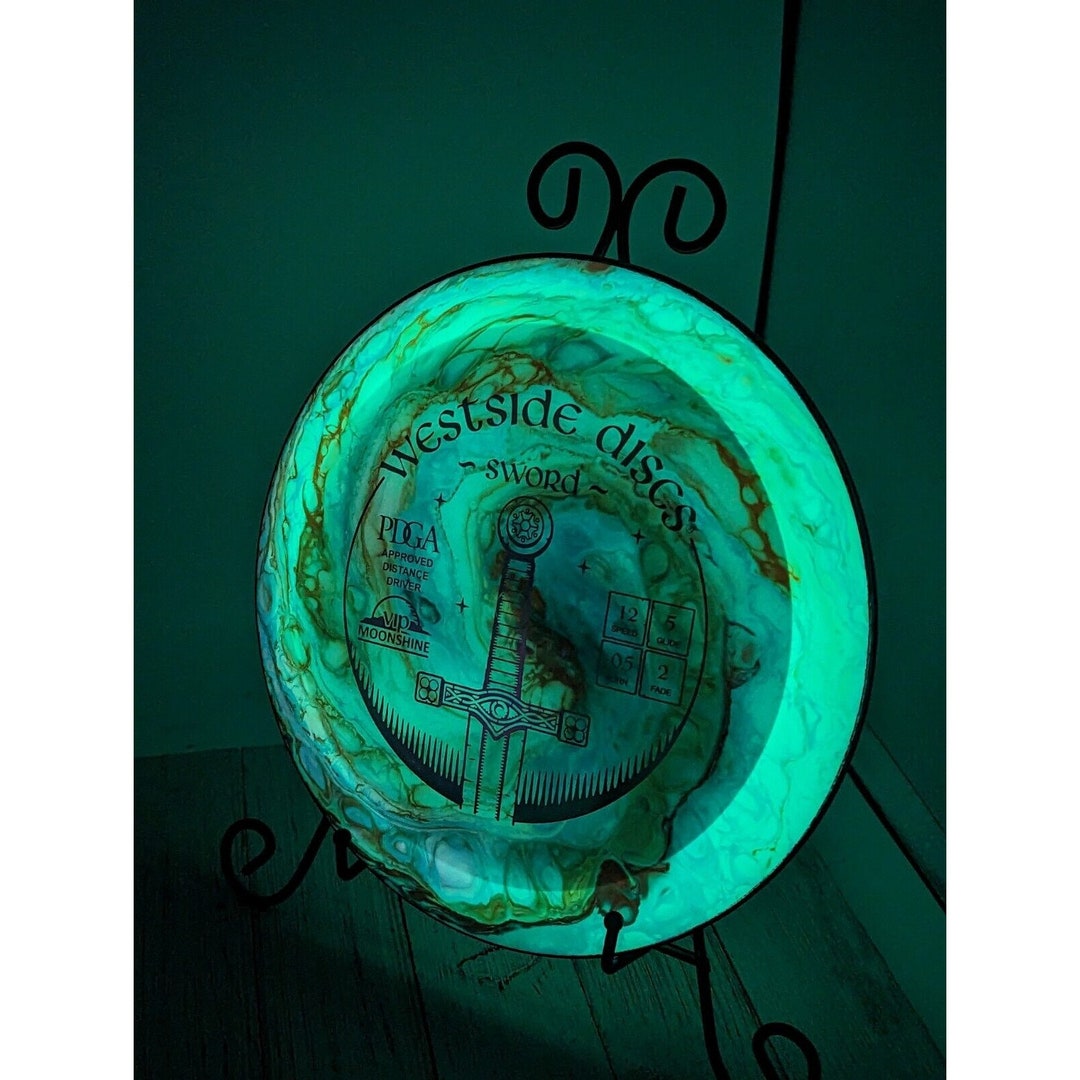 New Westside VIP Moonshine GLOW Sword Driver Custom Dyed Golf Disc 175 ...