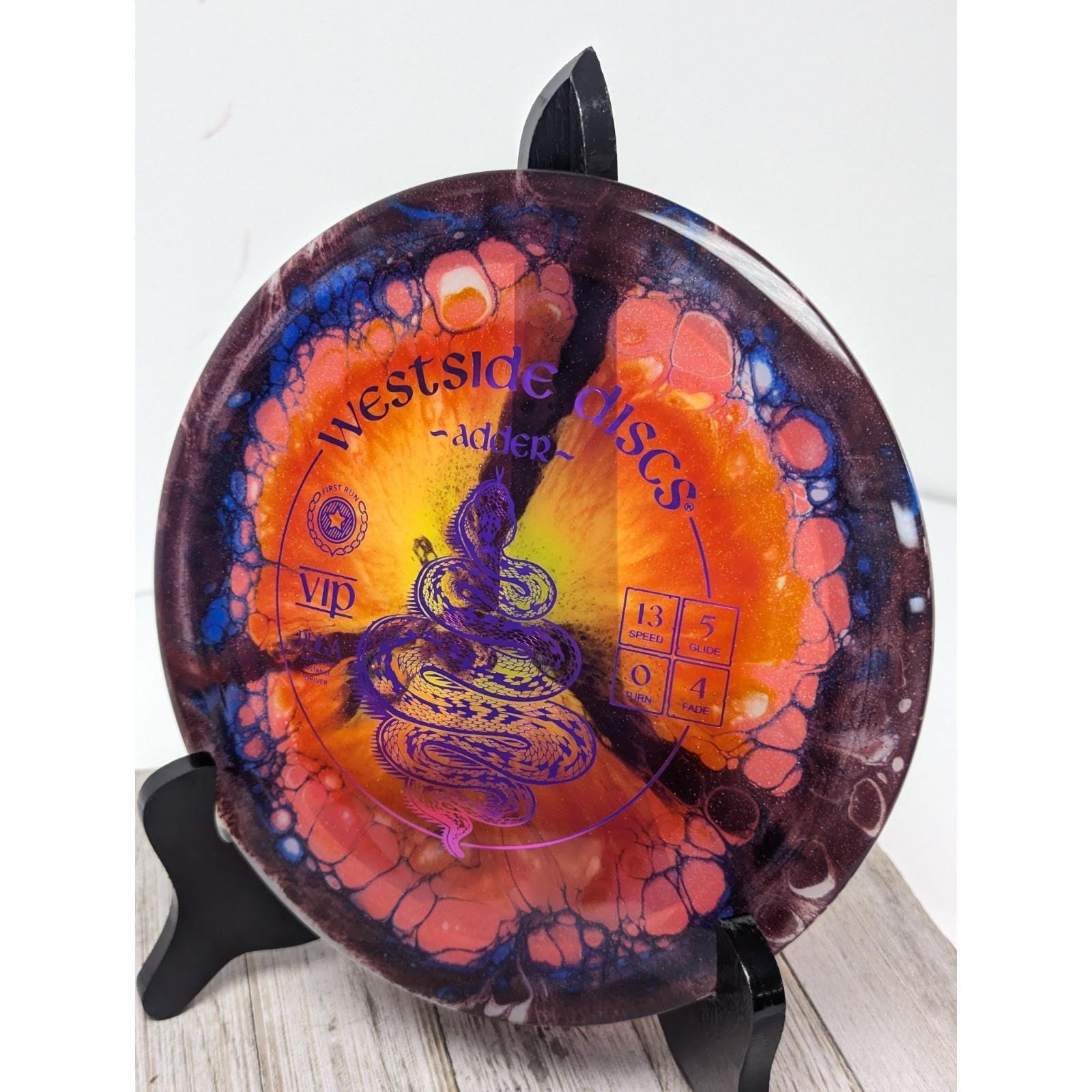 New Westside Discs First Run VIP Adder Driver Custom Dyed Golf Disc 169 ...