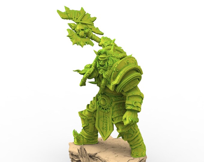 Green Skin Raoul Pecker on Black Webber the Tusked - Etsy