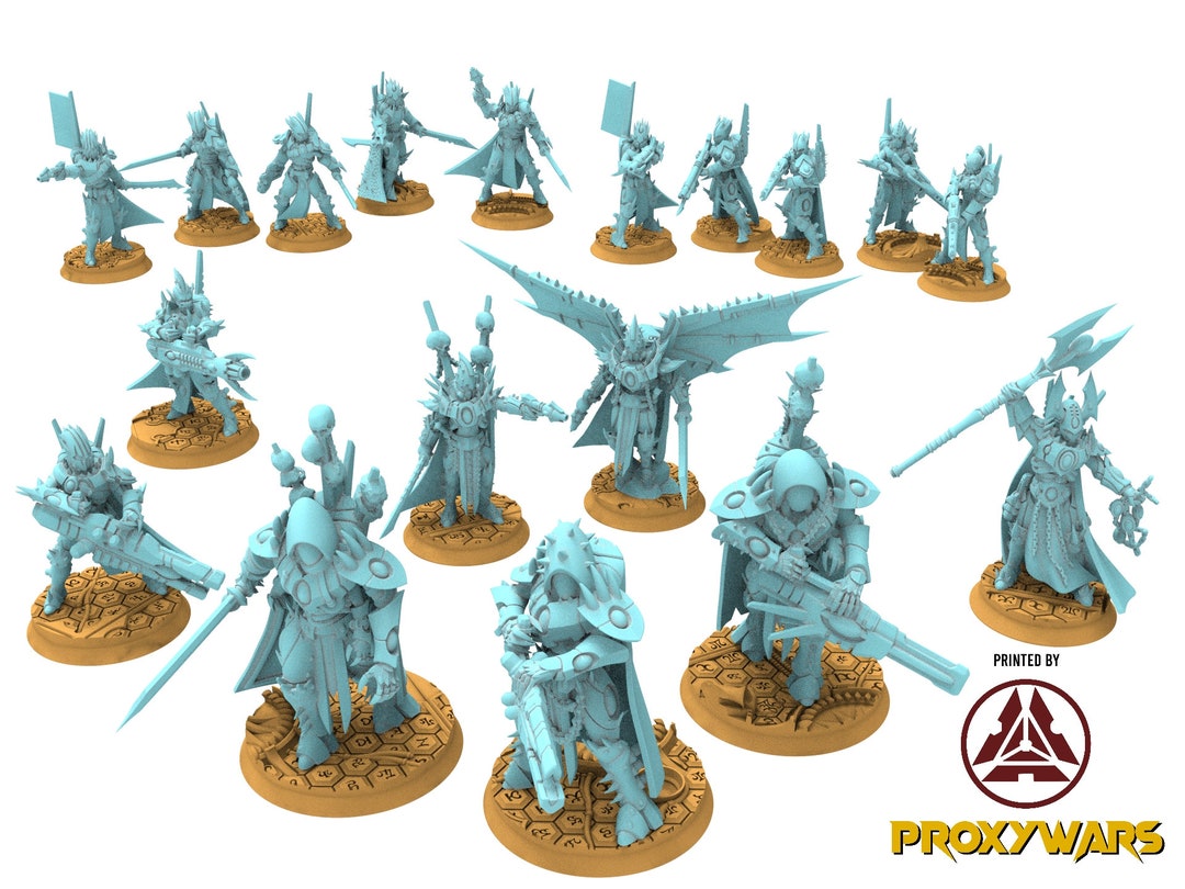 Space Elves - Bundle - Tech Elves Edge Miniatures, the Cursed Dimension ...