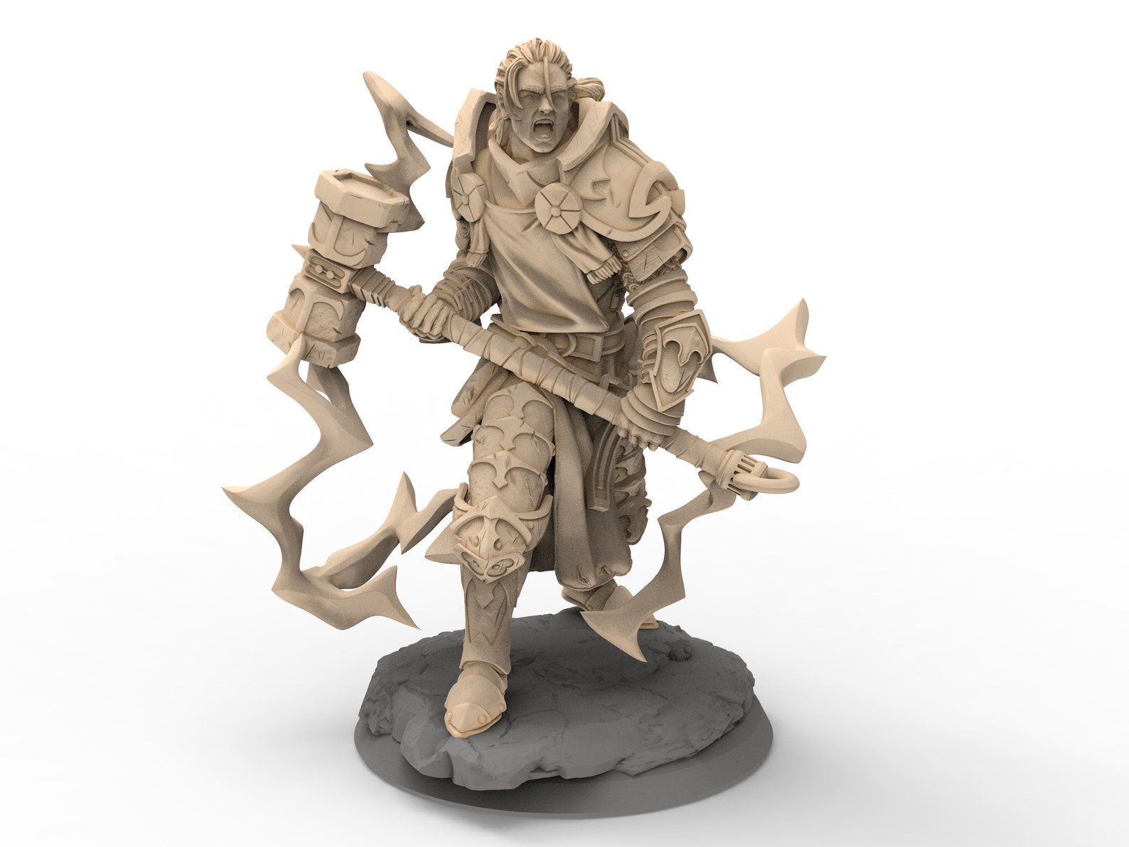 Humans - Thuridan, Tempest Cleric, for Wargames, Pathfinder, Dungeons ...