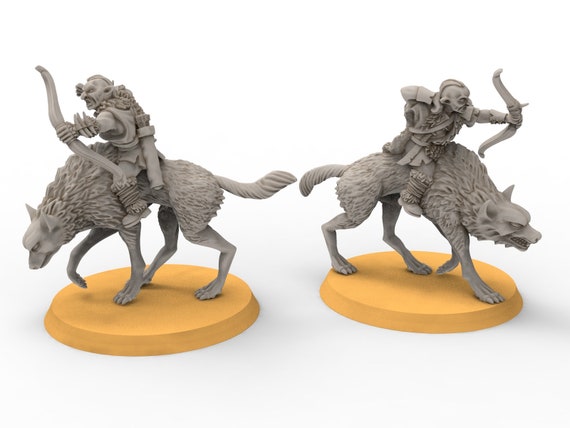 Orcs Horde Mounted Orc Hunters Orc Warriors Warband Middle - Etsy