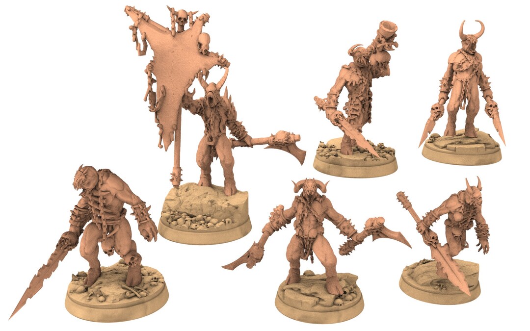 Beastmen Posable Warriors of Chaos From the North - Etsy