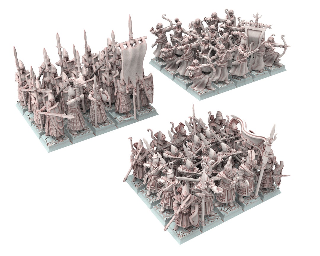 Hight Elves - 28mm Militia Army Bundle - Elven Empire - Landor ...