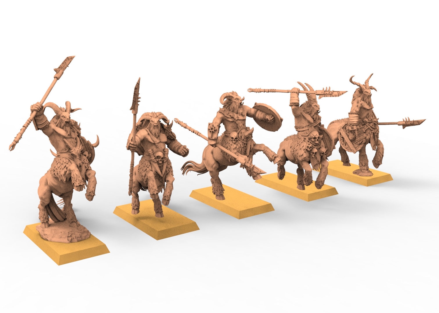 Beastmen Centaurs Beastmen Warriors of Chaos - Etsy