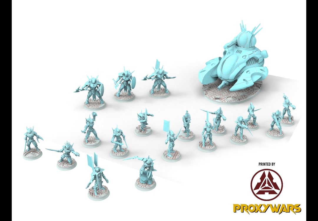 Space Elves - Bundle - Tech Elves Edge Miniatures, the Cursed Dimension ...