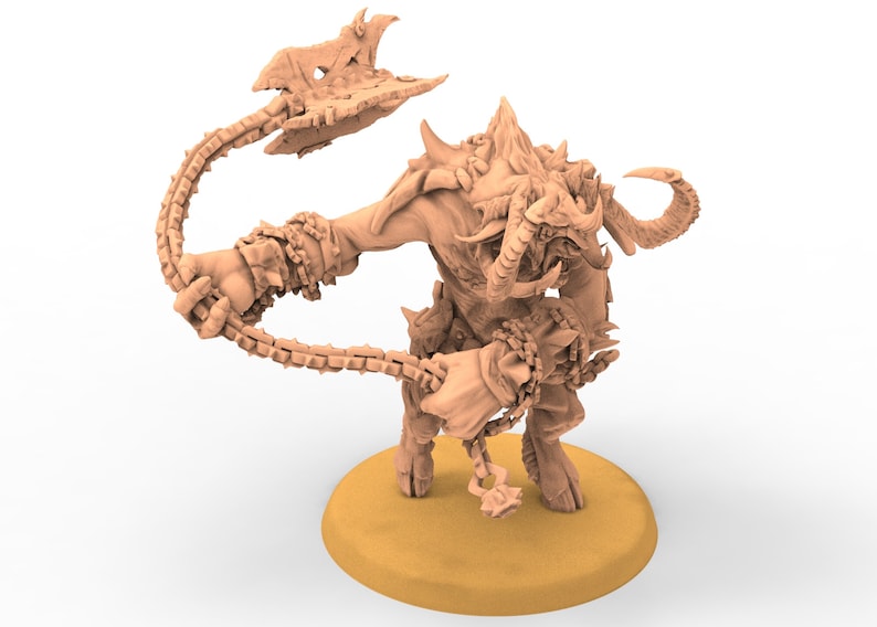 Beastmen - Squad of Demolisher Minotaurs Beastmen Warriors of Chaos - Etsy