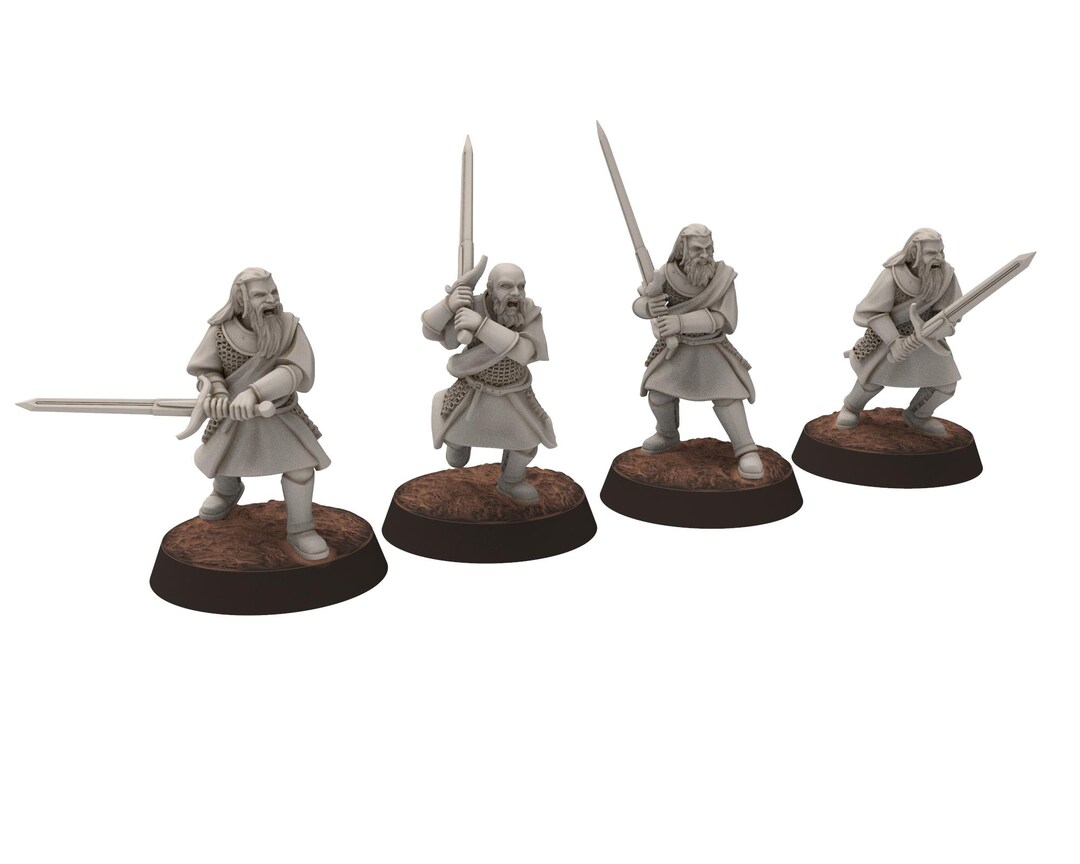 Gandor - X4 Highlanders With Broadswords - Quatermaster 3D - Etsy