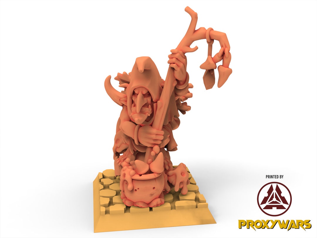 Orc & Goblin Swamp Goblin Shaman, Usable for Oldhammer, King of Wars ...
