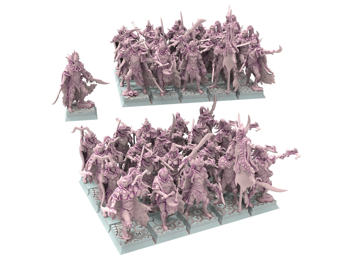 Dark Elves 28mm Corsairs Army Bundle, Dark Elves, Merciless North ...