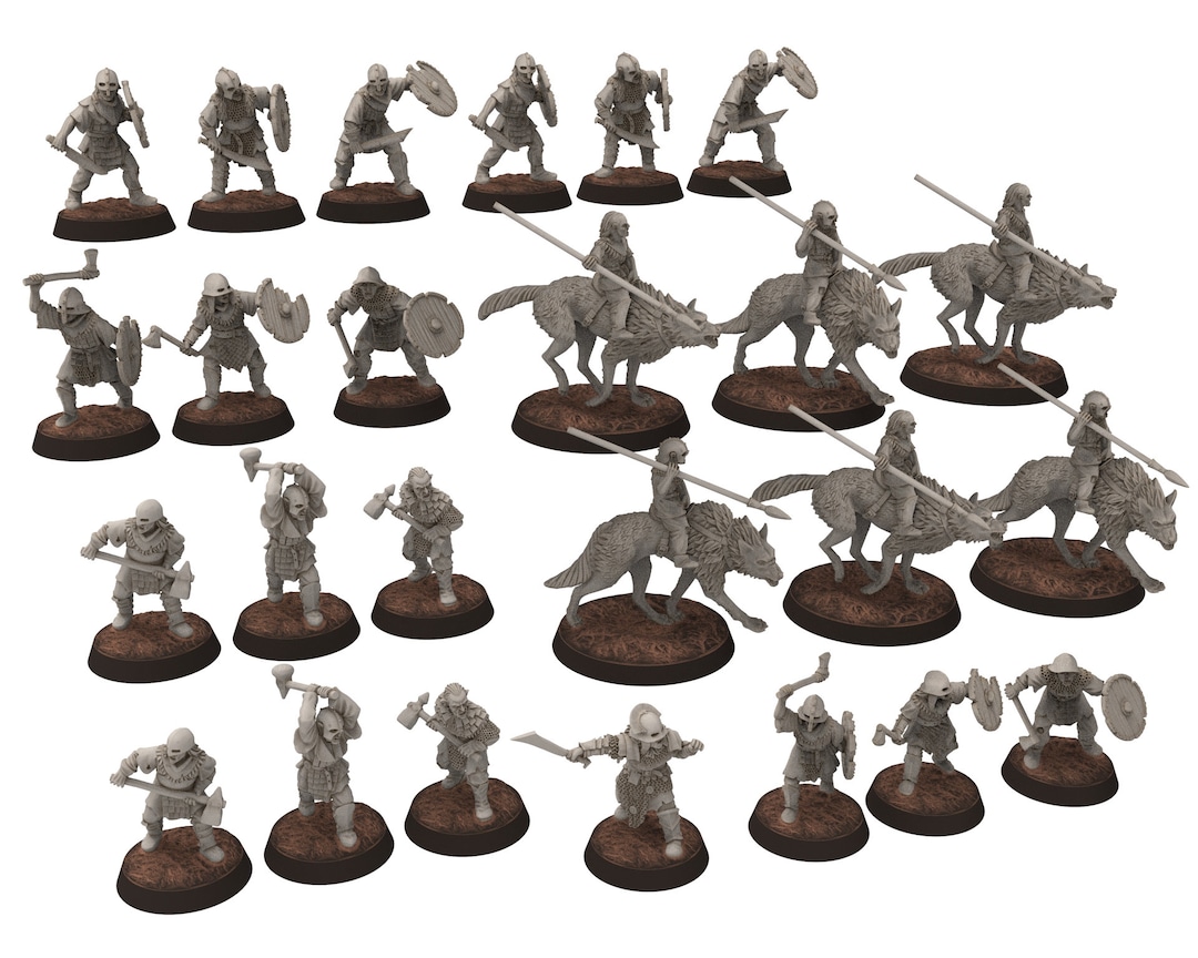 Orc Horde - Orcs Army Bundle Infantry Cavalry - Medbury Miniatures - Etsy