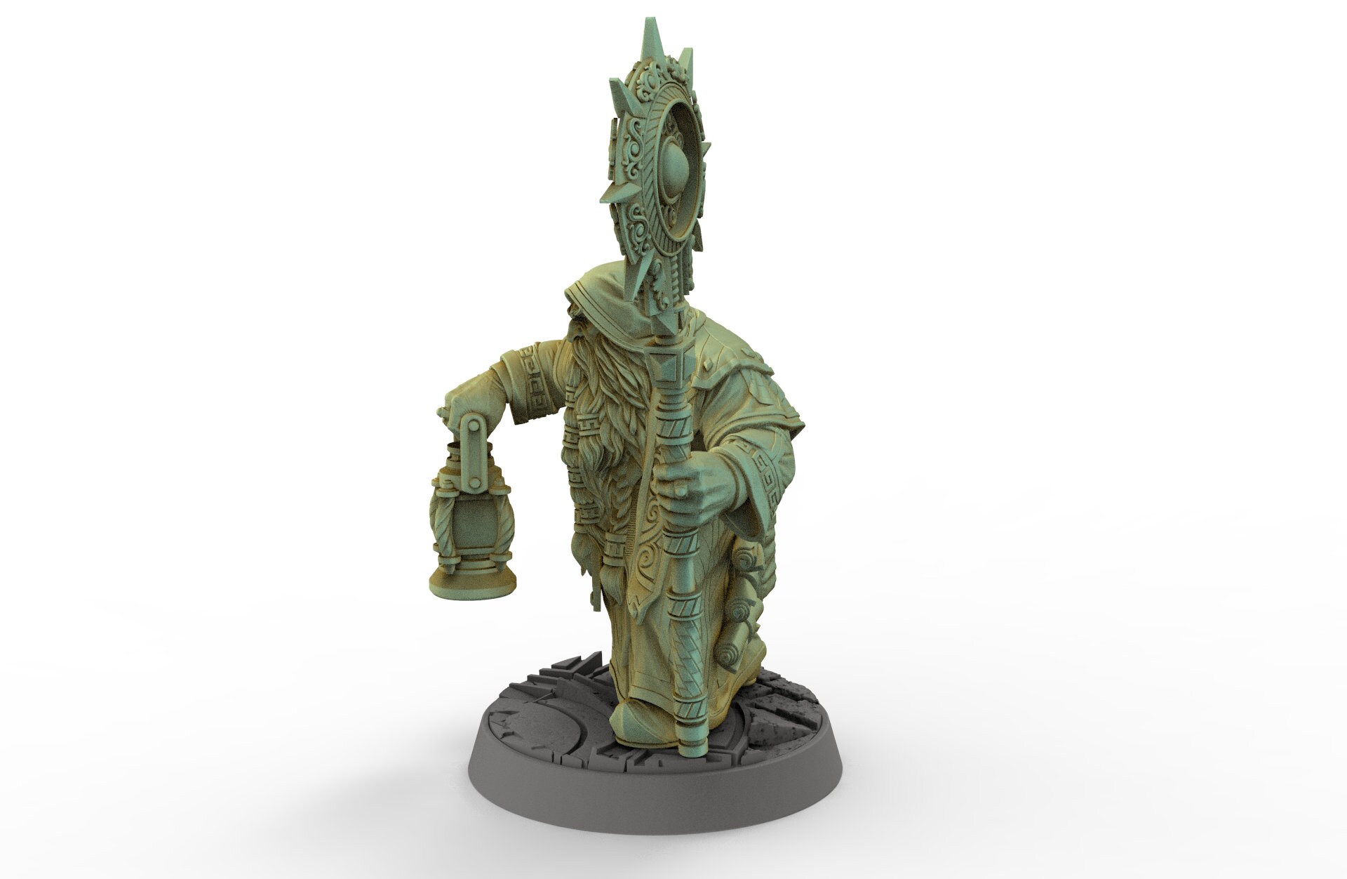 Dwarves - Dwarf Cleric with Lantern and Staff - Draugmaster Slee, The ...
