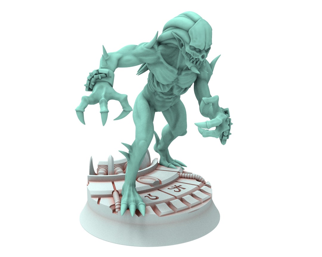 Dark City - Ghoul Dark Elf Raider King Court, Dark Eldar Drow - Etsy