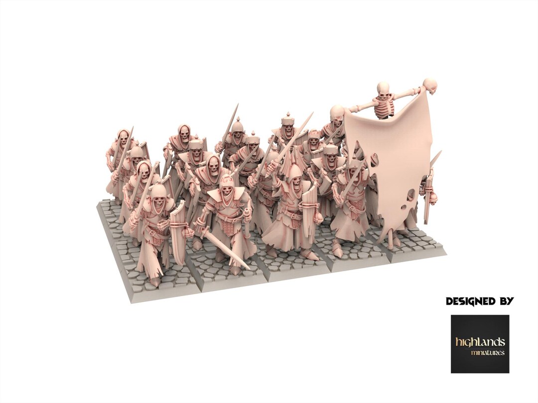 Undead - Skeletal Guard V2, Bloodthirster Skeleton Warrior Guard - Etsy