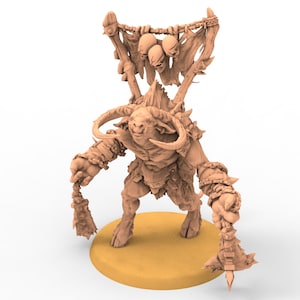 Beastmen - Squad of Demolisher Minotaurs Beastmen Warriors of Chaos - Etsy