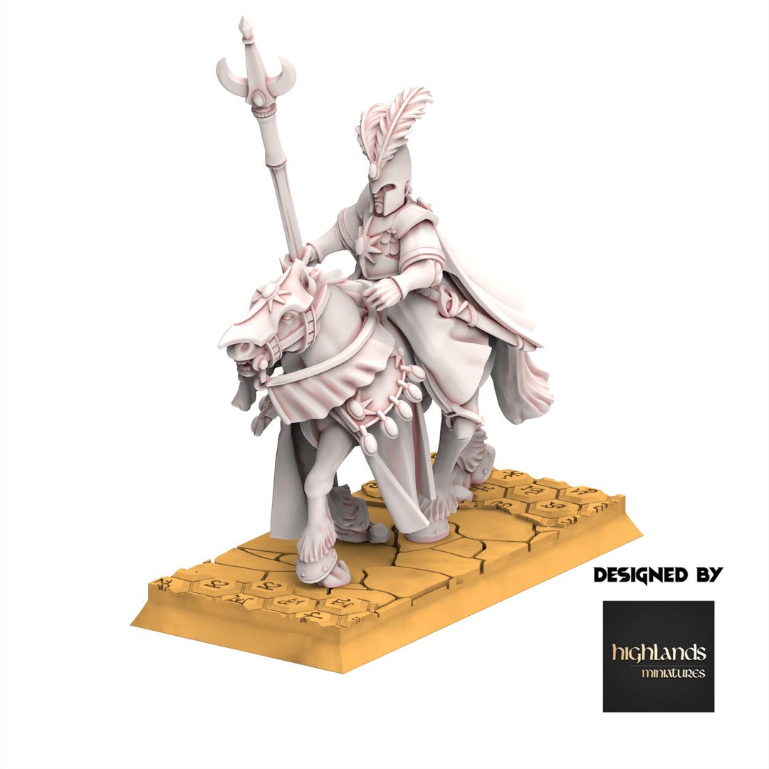 Hight Elves - Mage Mounted - AEGEAN - Miniature Highlands - Etsy