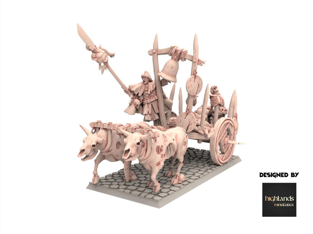 Undead - CORPSE CART, Bloodthirster Skeleton Warrior Guard - Etsy