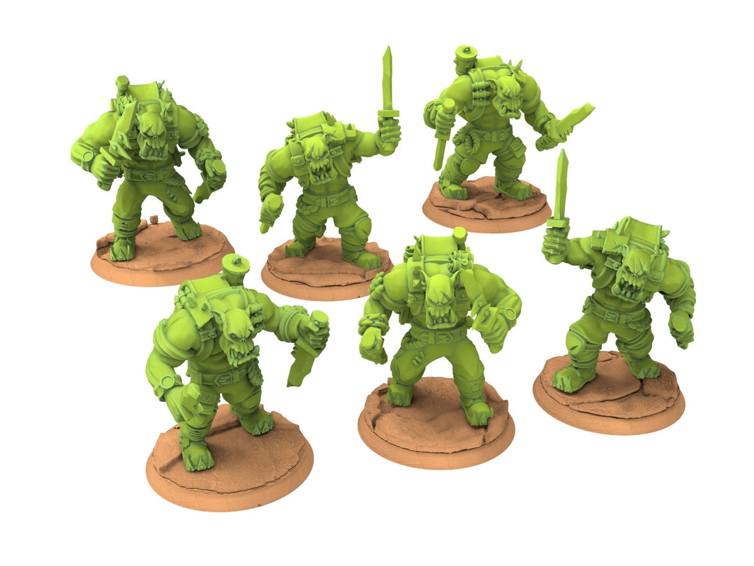 Green Skin - Orc Kommando Modular Kit - Etsy
