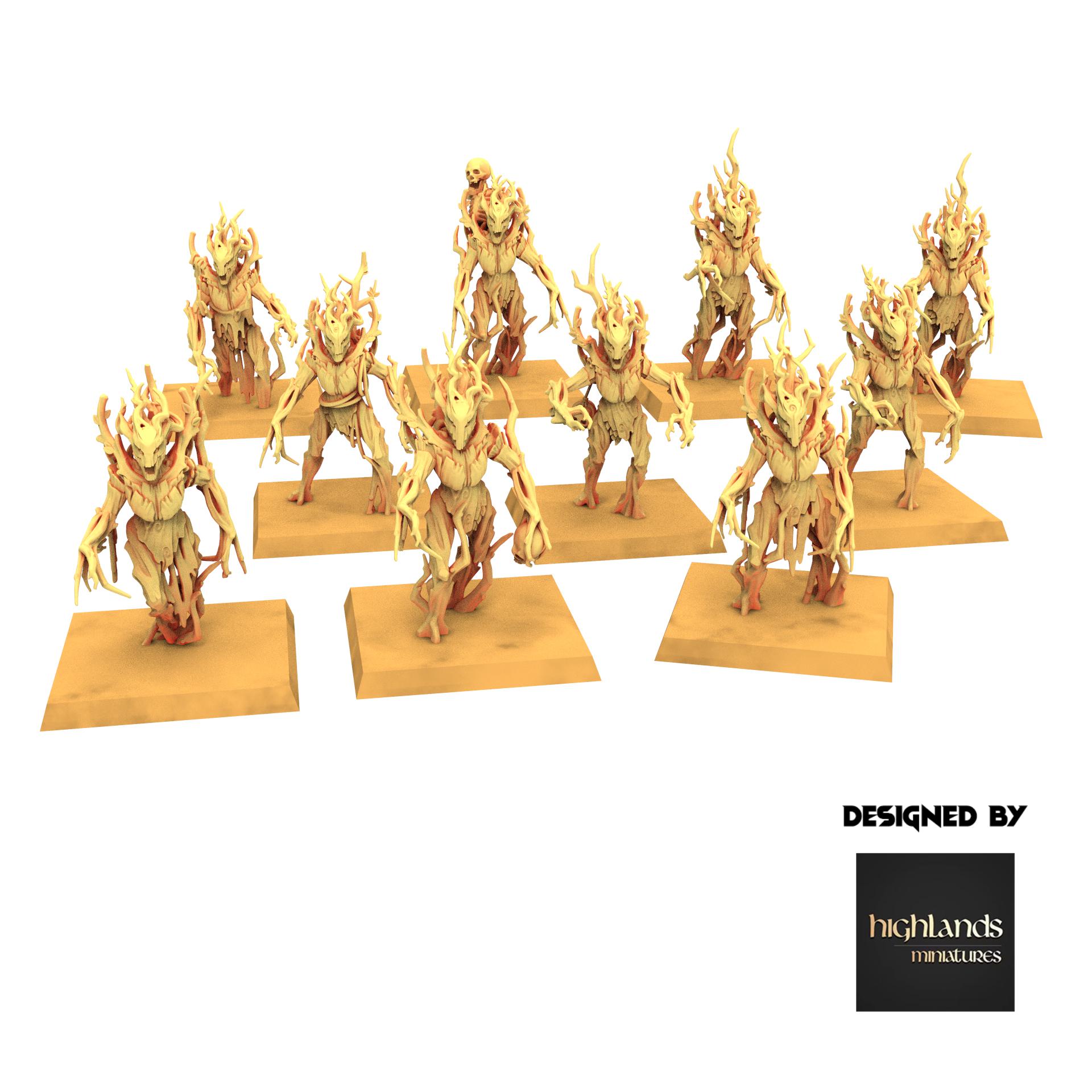 Sylvan Elves - Dryads - Feral - Highlands Miniatures - Etsy