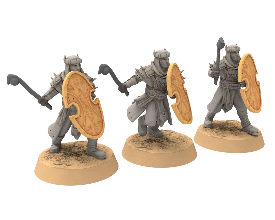 Harad - X3 Modular Cobra Elite Warrior Mace & Shield Berber Nomads ...