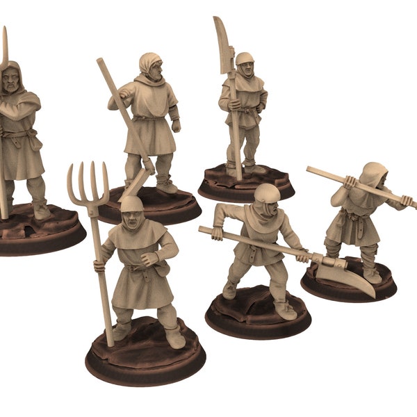 Medieval Peasants Miniatures - Etsy