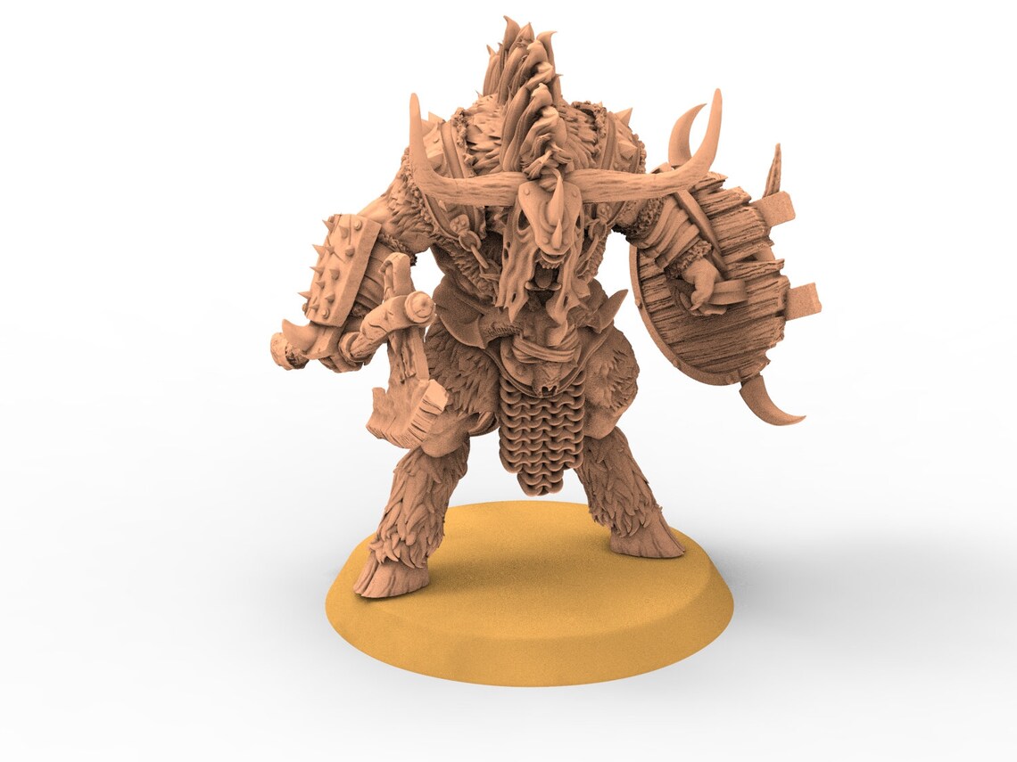 Beastmen Squad of Minotaurs Beastmen Warriors of Chaos | Etsy