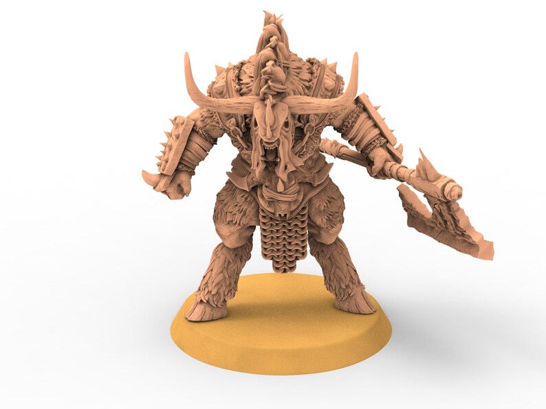 Beastmen Staff of Demolisher Minotaurs Beastmen Warriors of - Etsy