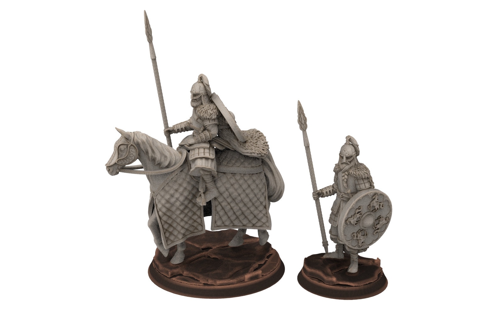Rohan King Guards Huscarl Mounted Foot Bodyguard Knight - Etsy