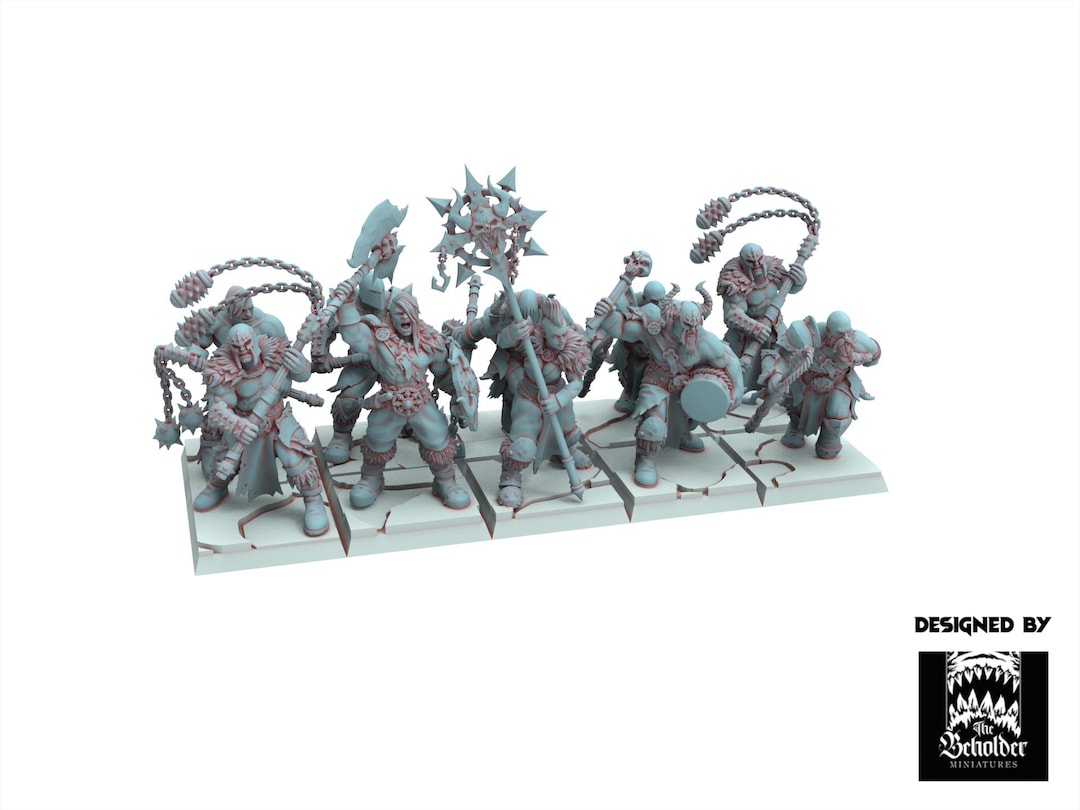 Fantasy Chaos - Barbarian With Flail - Realms of Mayhem - Etsy