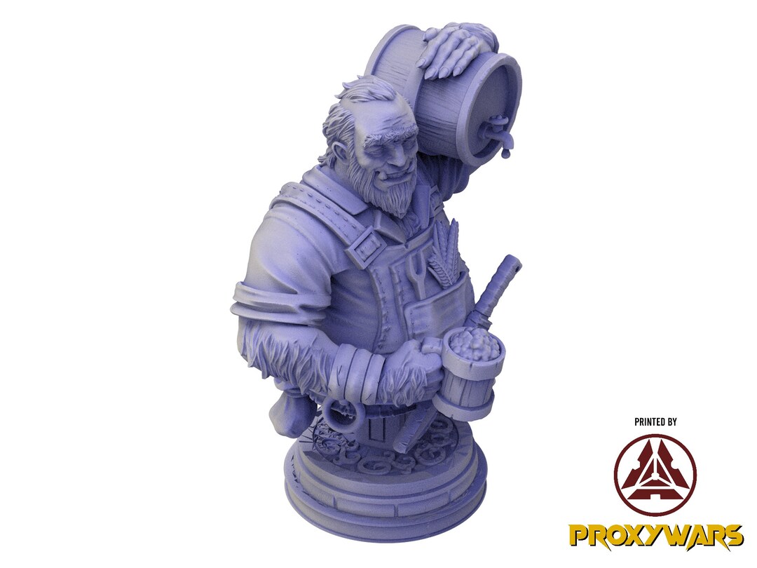 A Stormforged Heaven - Bust - Half-yeti Inkeeper, Quest for Glory ...