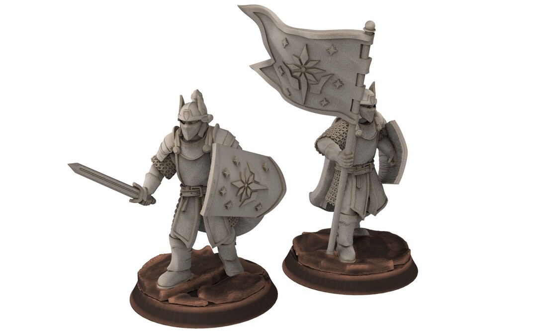 Gandor - Old Captain and Banner of the West Hight Humans ...