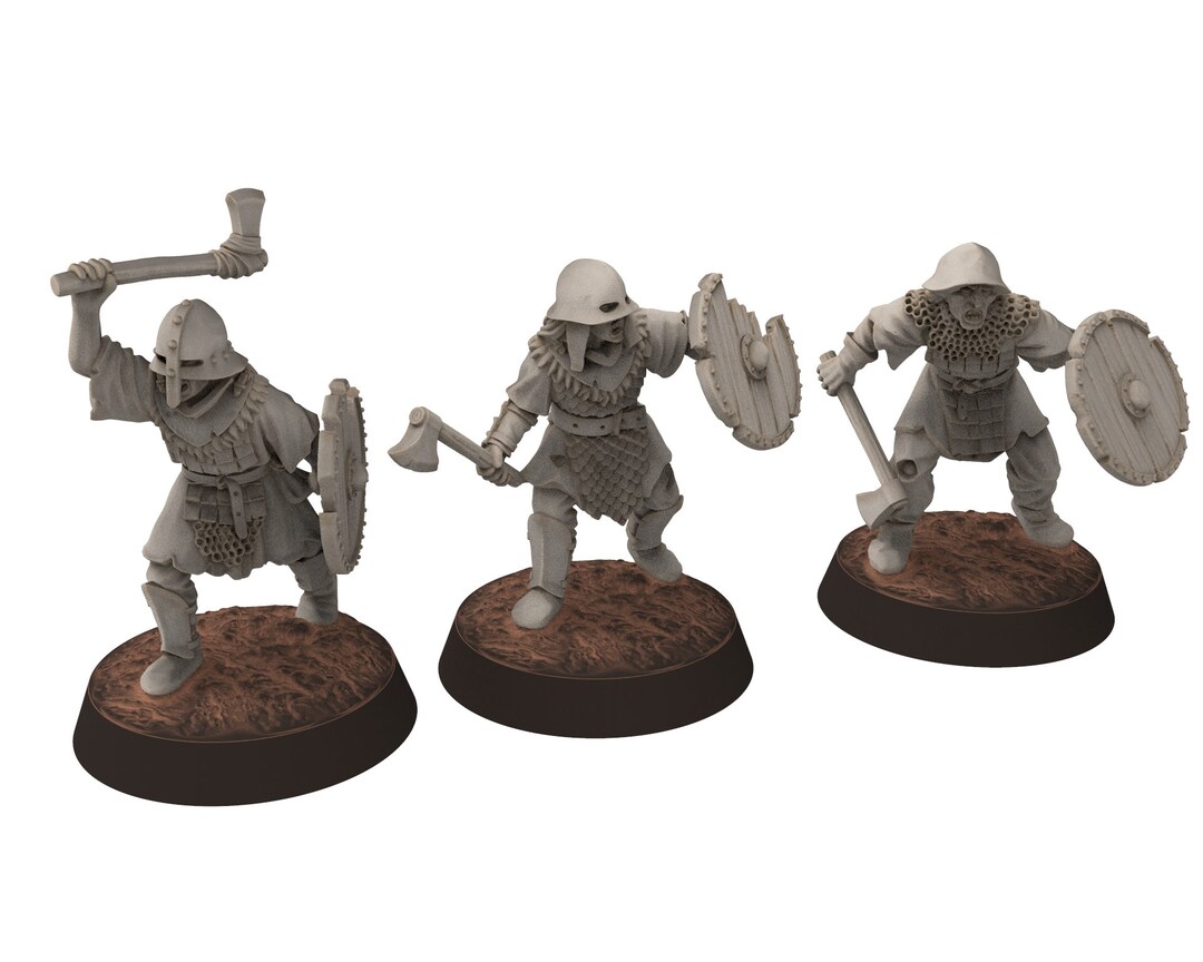 Orc Horde Orcs With Axes Infantry, Orc Warriors Warband, Middle Rings ...