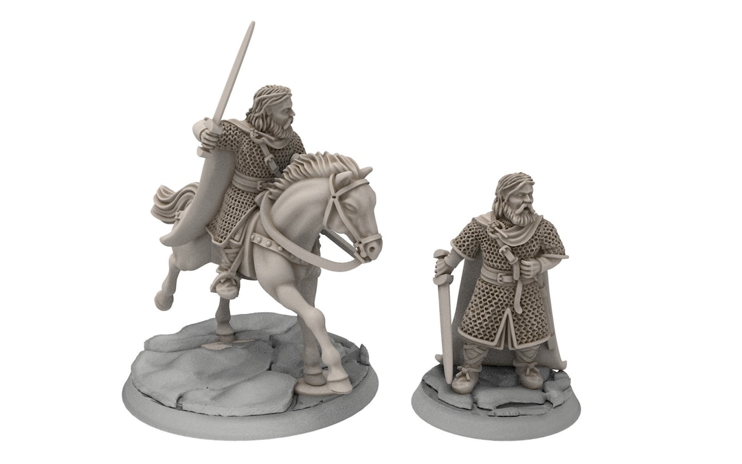 Rohan - King Guards Huscarls Captain - Medbury Miniatures - Etsy